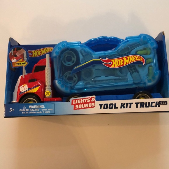 Toys | New Hot Wheels Hw Kids Lights And Sounds Tool Kit Truck | Poshmark